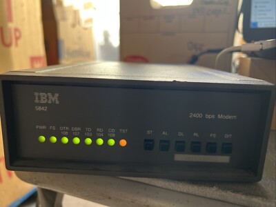 IBM 5842 2400 bps Modem Vintage Computer Made in USA UNTESTED | eBay