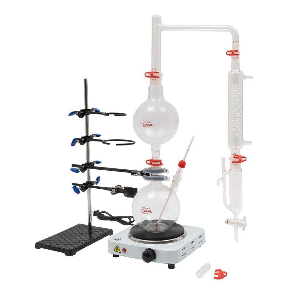 Organic Chemistry Lab Glassware Glass Kit Distillation Equipment Set ...