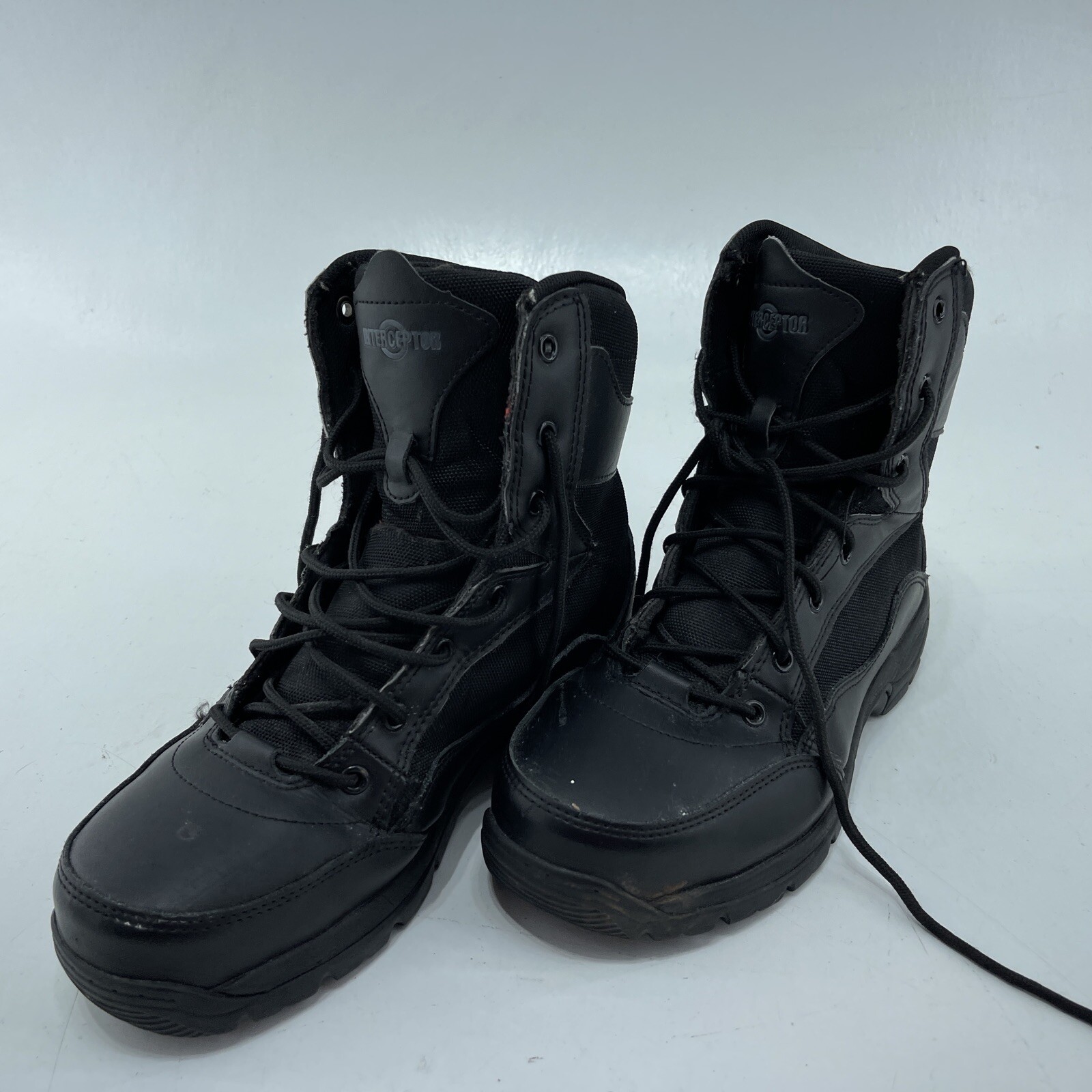 Interceptor Men's Black ASTM F2413-18 Tactical Steel Toe Safety Boots ...