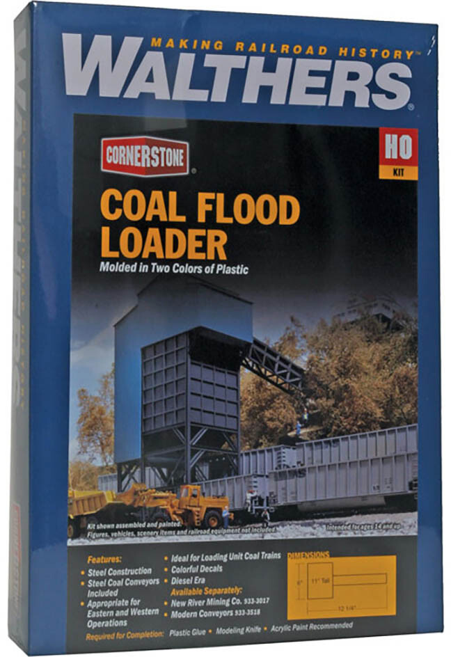Walthers Cornerstone HO Scale Building/Structure Kit Coal Mine Flood ...