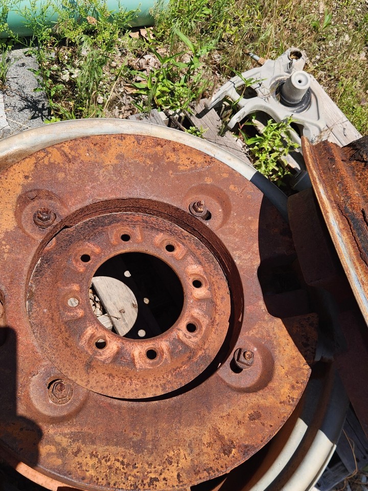 Allis Chalmers WD Wheels and F&W weights, Spin out rails used surface ...
