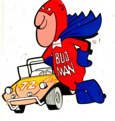 1970'S ANHEUSER-BUSH - BUDWEISER BUD MAN - BUD MAN / DUNE BUGGY ...