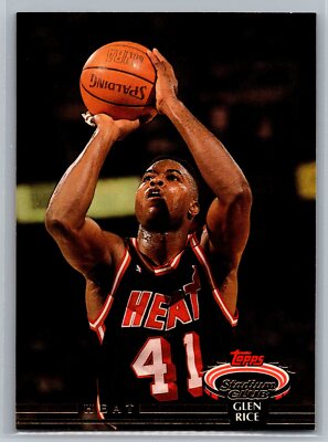 Glen Rice 1992-93 Stadium Club BASKETBALL #180 Miami Heat | eBay