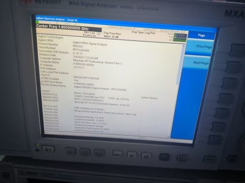AGILENT / Keysight N9020A MXA Spectrum Analyzers 3.6GHZ XP System | eBay