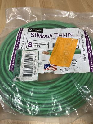 Green Southwire ‎SIMpull THHN Copper Wire And Cable 50 Ft-20492531 | eBay