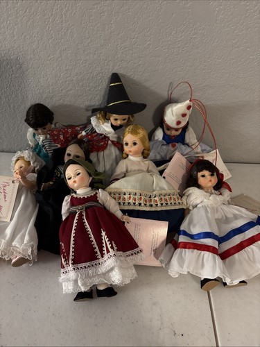 Lot Of 8 Madame Alexander Miniature Showcase International 8” Dolls | eBay