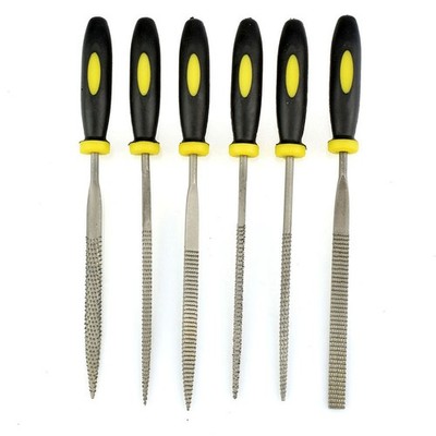 Wood Rasp Set 6pcs Carpenter 3*140mm File Carving Tools Double Riffler ...