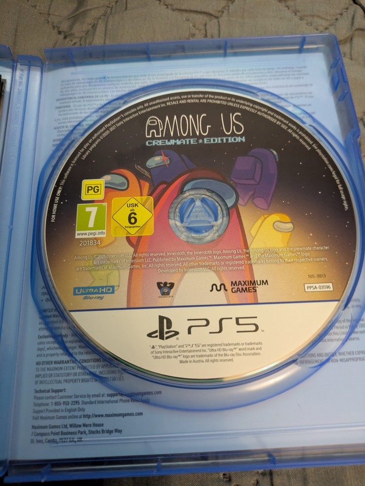Ps5 Game Among Us Crewmate Edition Age 7 Vgc | eBay UK