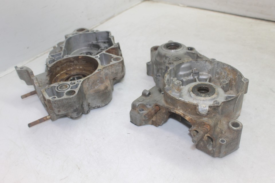 92-93 KX125 ENGINE MOTOR CRANK CASE BLOCK UPPER LOWER CASES CYLINDERS ...