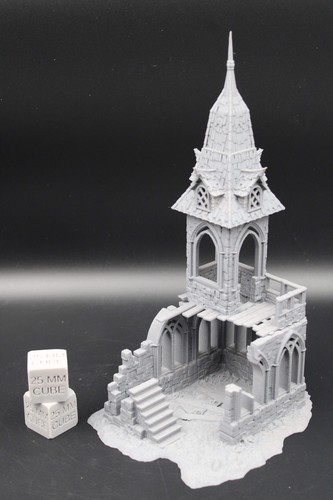 Tabletop Terrain Medieval Ruins Chapel Monestary Dnd RPG wargame skirmish 28mm | eBay