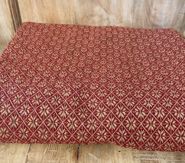 New Primitive Colonial RED COVERLET SHOWER CURTAIN Woven 72" | eBay