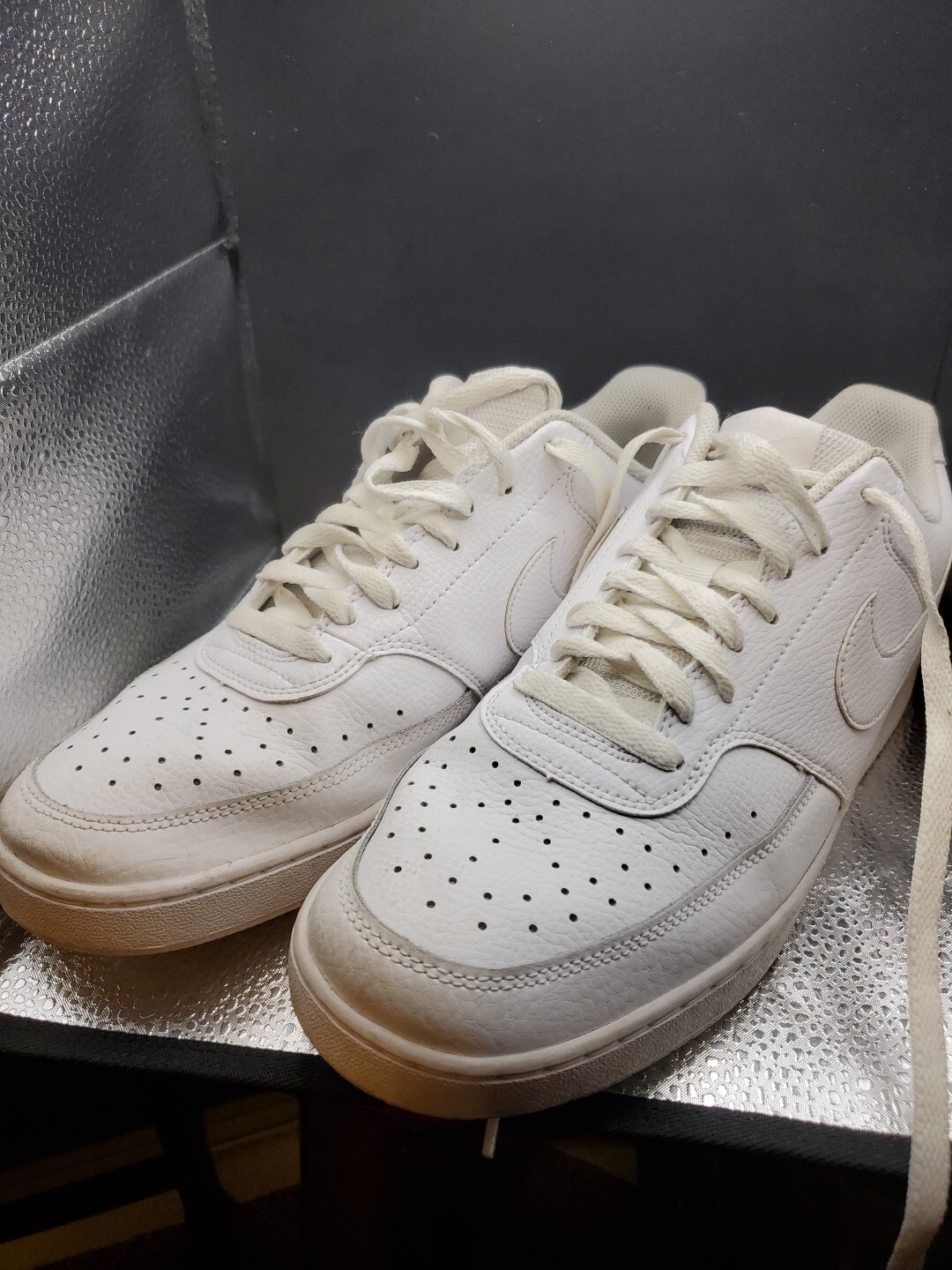 Nike Court Vision Low Retro Casual White Mens Sneaker… - Gem