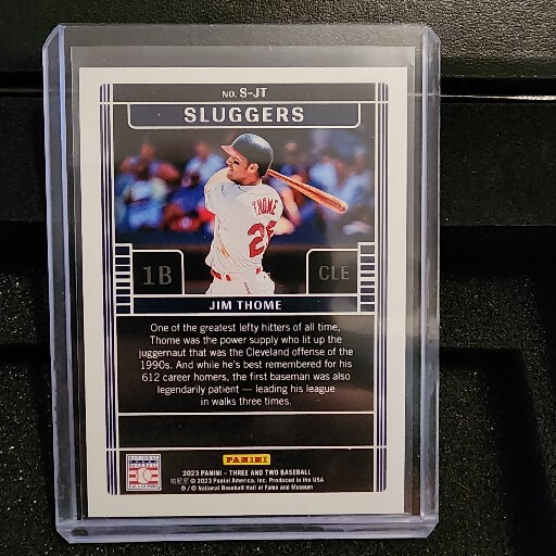 2023 Panini Three And Two Jim Thome #S-JT Sluggers 142/150 Cleveland ...
