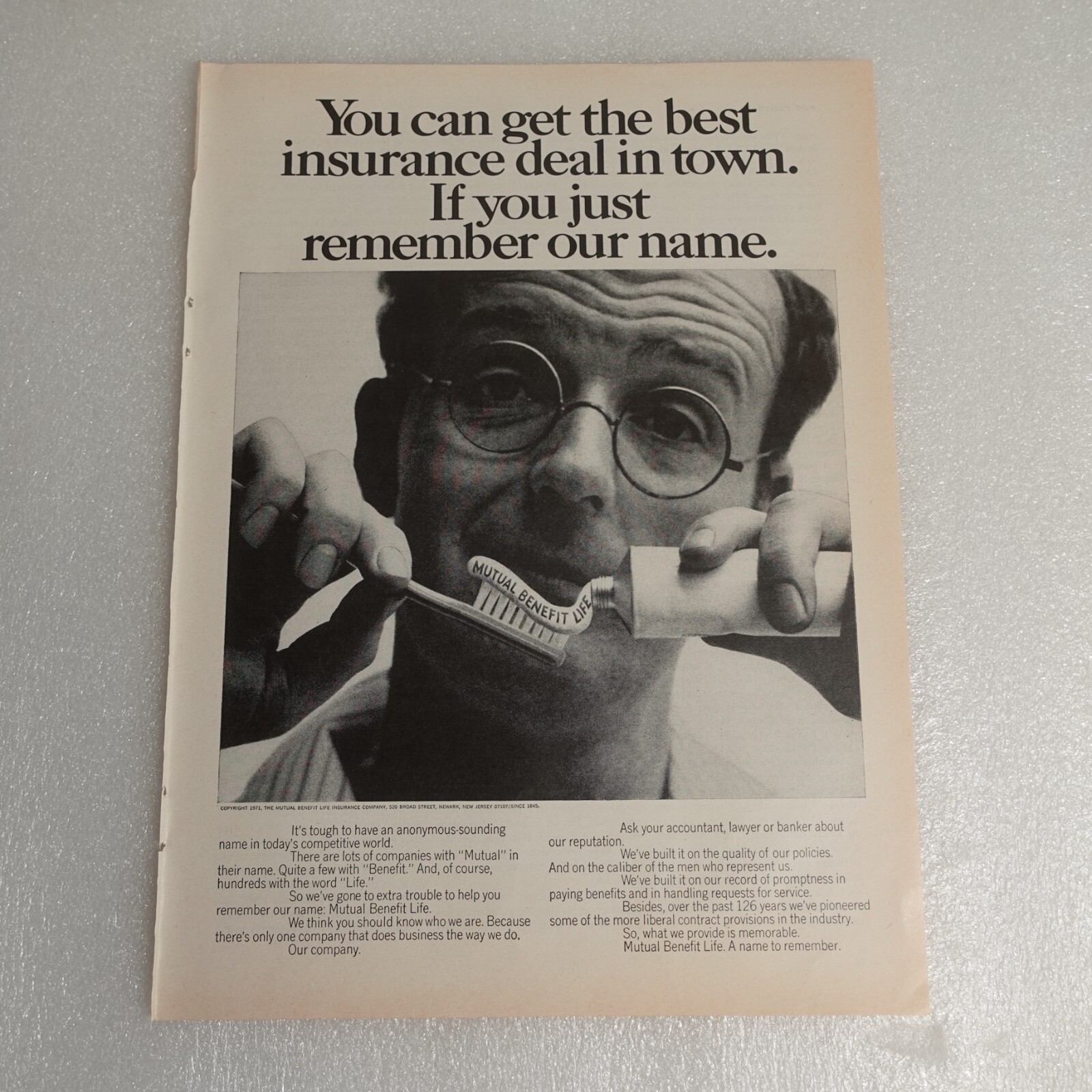 Vintage Print Ad Mutual Benefit Life Insurance Sports Illustrated Oct ...