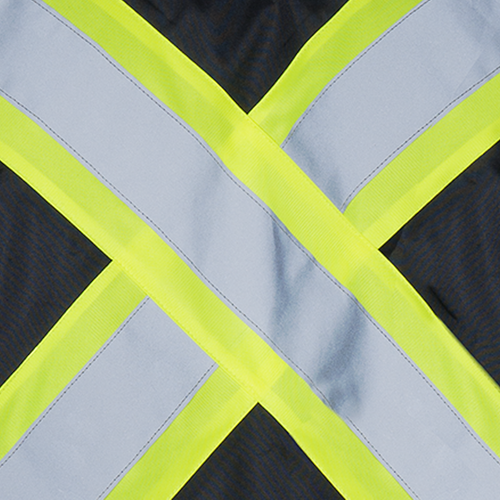 Safety Rain Jacket Reflective Two Tone with X on back Jorestech | eBay