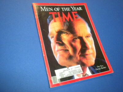 TIME MAGAZINE January 7, 1991 MEN OF THE YEAR - THE TWO GEORGE BUSHES ...