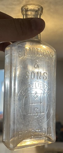 E. HARTSHORN & SONS ESTABLISHED 1860 BOSTON MASS. MEDICINE BOTTLE | eBay