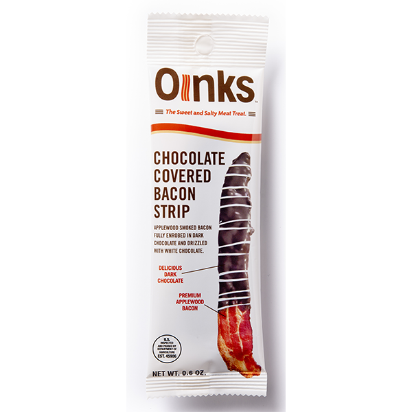 Oinks APPLEWOOD SMOKED CHOCOLATE COATED BACON STRIPS - 16 Packs - FREE ...