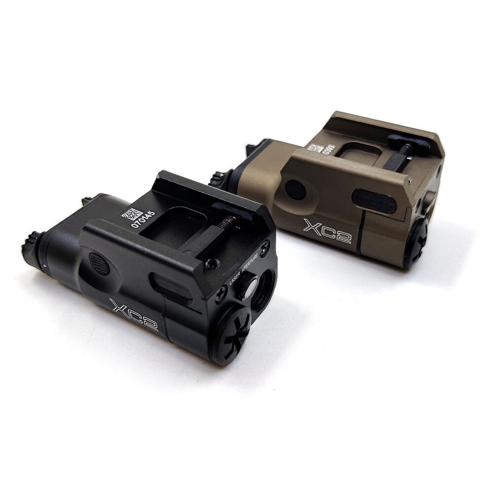 Tactical XC2 Ultra-Compact Weapon Light Red Laser Pistol Flashlight ...