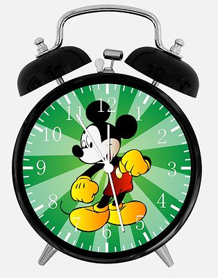 Disney Mickey Mouse Alarm Desk Clock 3.75" Home or Office Decor E103 ...