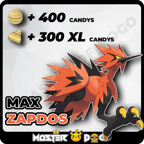 300 XL FERME DE BONBONS pour ZAPDOS GALARIENS MAX vos ZAPDOS | Pokemon ...