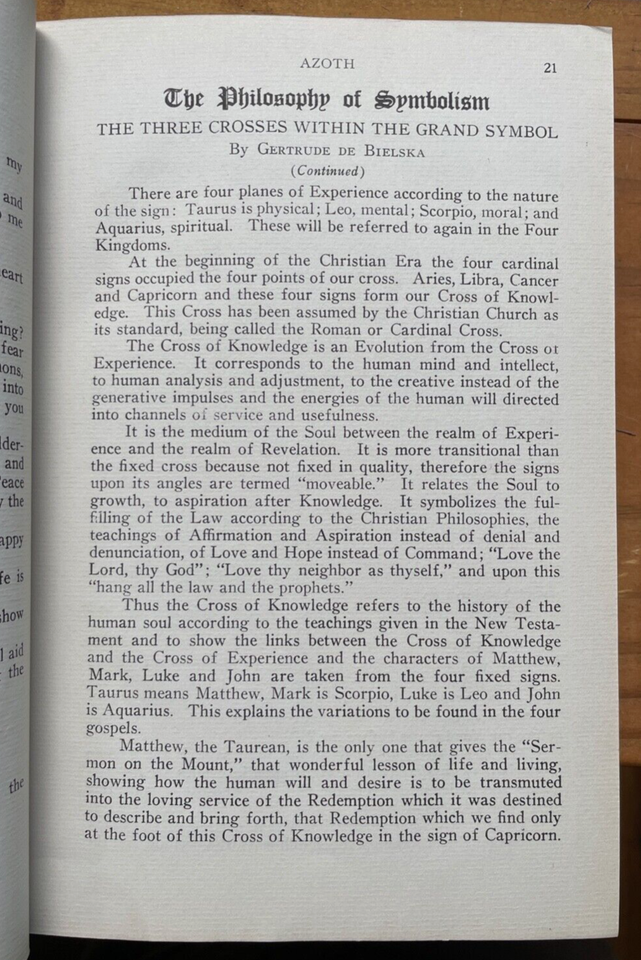 AZOTH MAGAZINE - July-Dec 1918, 6 ISSUES ASTROLOGY THEOSOPHY OCCULT ...
