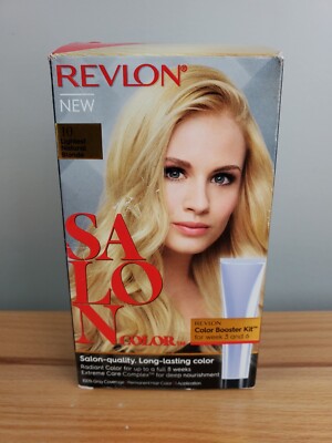 Revlon Salon Color #10 Lightest Natural Blonde Booster Kit NEW SEALED ...