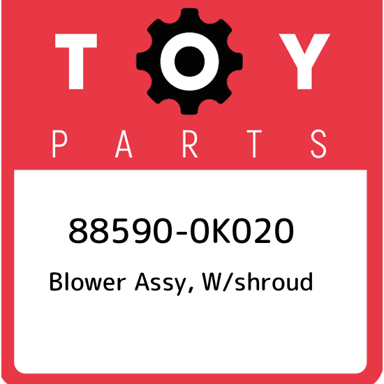 88590-0K020 Toyota Blower assy, w/shroud 885900K020, New Genuine OEM ...