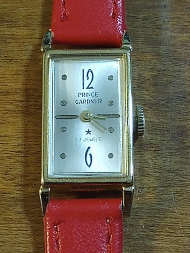Vtg 1970's NOS Prince Gardner ladies watch, 17j New Leather band just ...