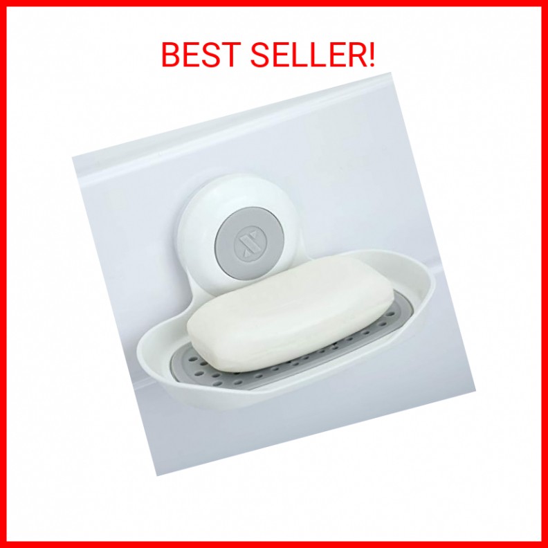 SlipX Solutions Strong Hold Soap Saver, Suction Cup Soap Holder, Must ...
