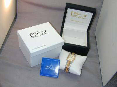 Men's Daniel Steiger 2 Tone Diamond Watch Sienna New In Box | eBay