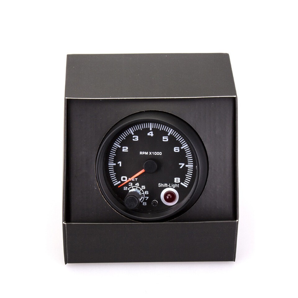 Car Tachometer Gauge 12V Digital Tachometer 0-8000RPM Auto Universal ...