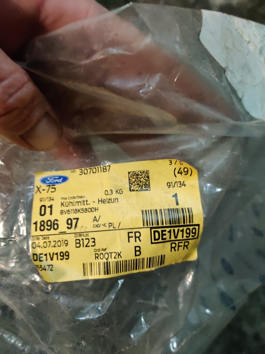 Neu Heizungsschlauch Ford Focus III/C-Max 1896597/BV6118K580 | eBay.de