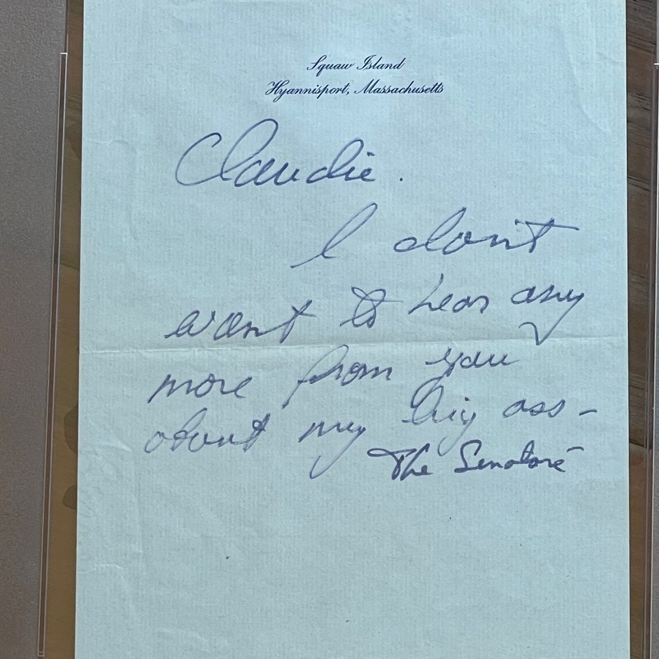 TED KENNEDY * PSA * Humorous "My Big Ass" AUTOGRAPH Note SIGNED * "The Senatoré" | eBay