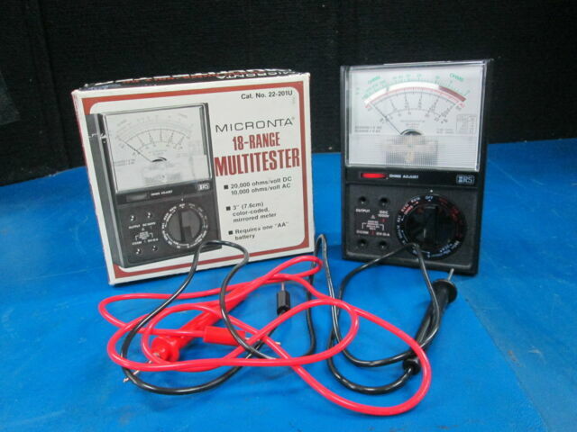 RadioShack Micronta 18-range Multitester Cat No 22-201u With ...