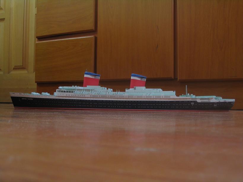 1:400 Scale SS United States Luxury Passenger Liner Handcraft Paper ...