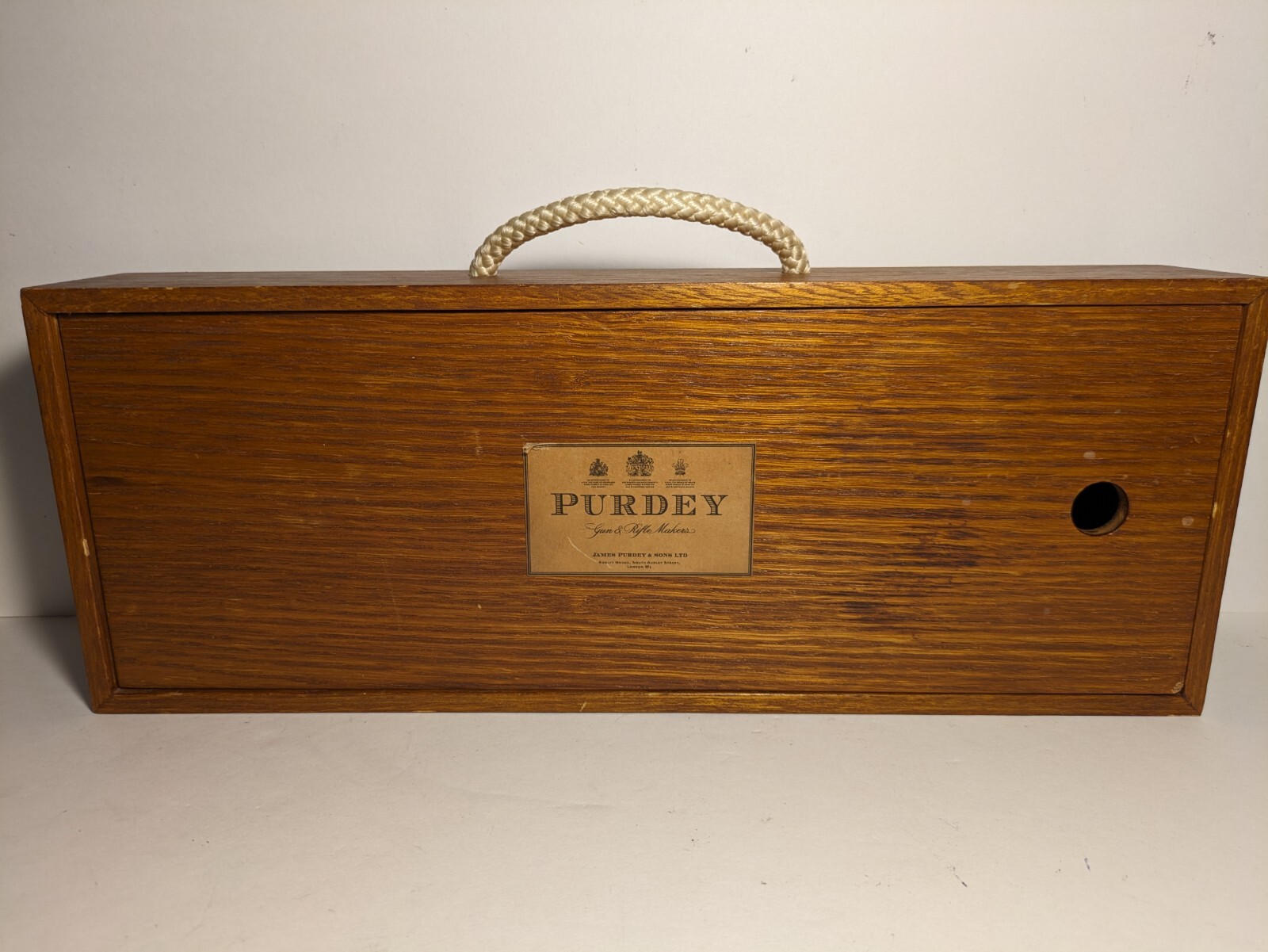 James Purdey and sons Wood Box Gun Case Vintage | eBay