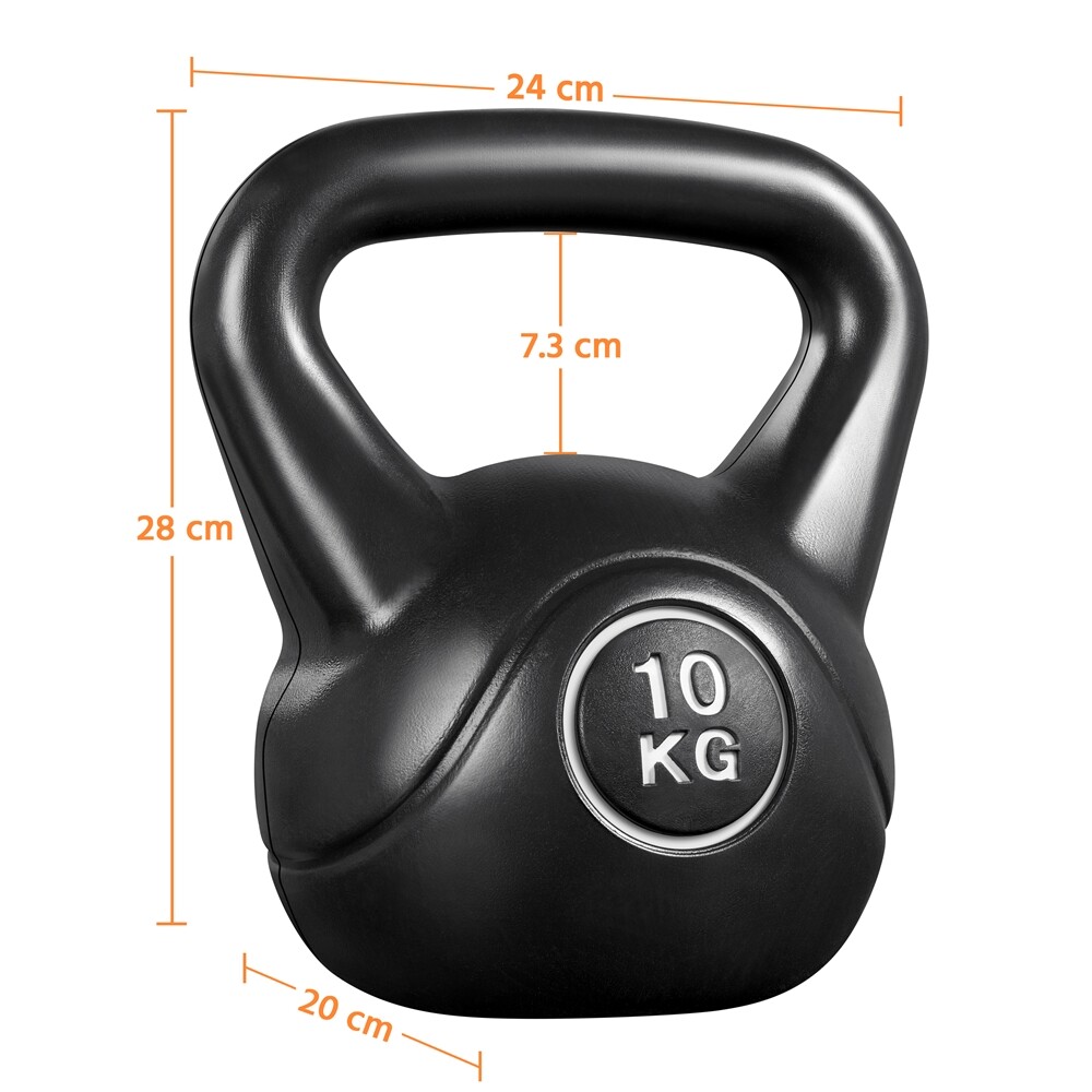 6-20kg Kettle Bell Heavy Kettlebell Weight HDPE Coated Lifting Training ...