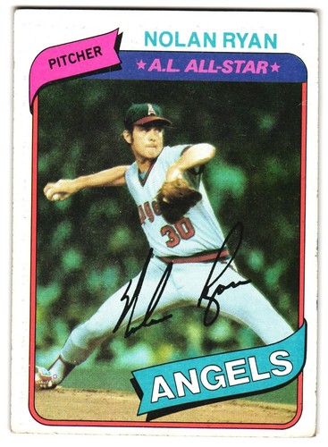 Nolan Ryan 1980 Topps Vintage Baseball Card # 580 Angels E | eBay