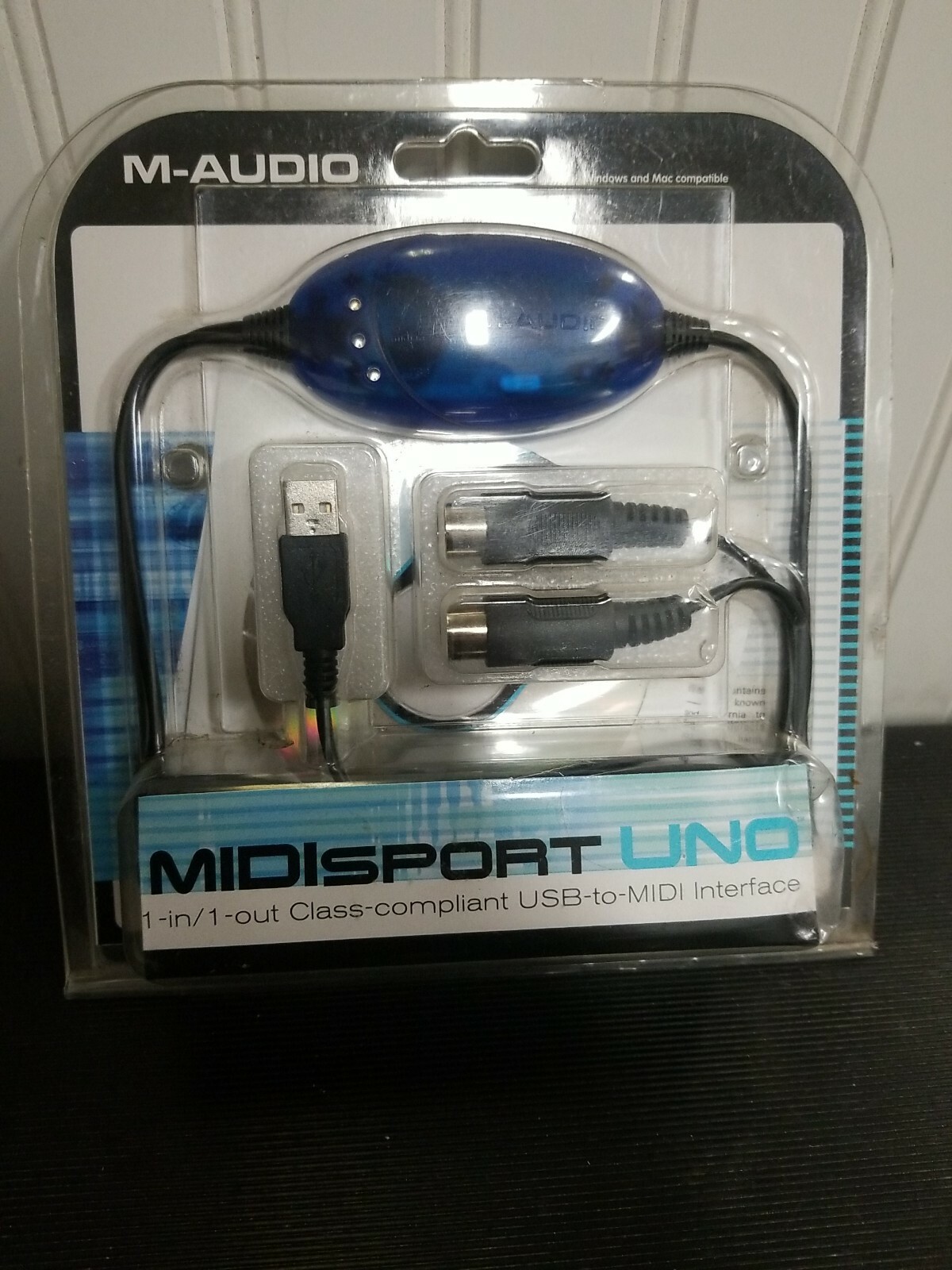 M-Audio USB To Midisport Uno 1X1 MIDI Interface Brand New Sealed 16 ...