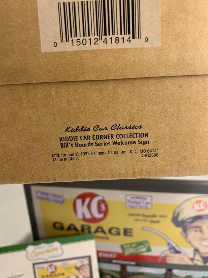 1997 Hallmark Kiddie Car Classics Welcome Sign Billboards Series | eBay