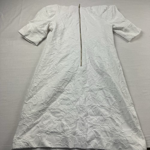 Lilly Pulitzer Knowles Dress Resort White Knit Pucker Jacquard Size ...