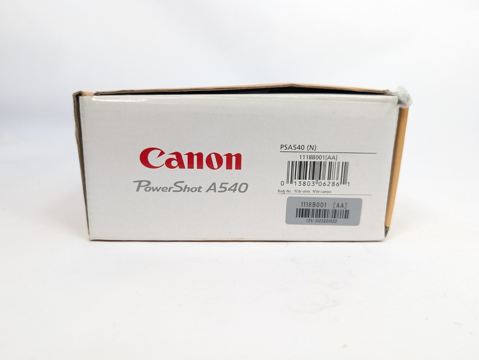 Canon PowerShot A540 6.0MP Digital Camera 4x Optical Zoom Silver Tested ...