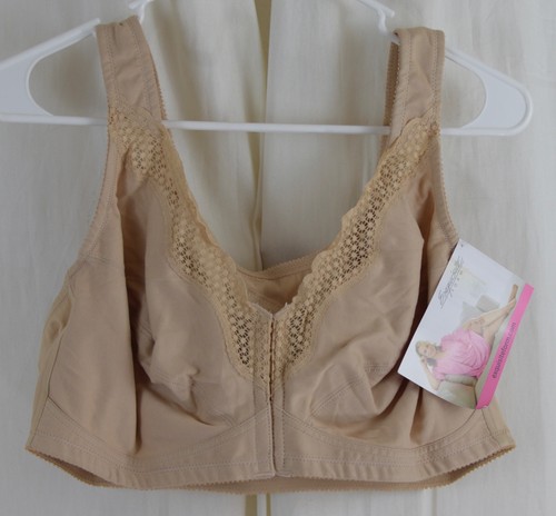 Exquisite Form Women's Posture Support Bra Front Closure & Lace Beige ...