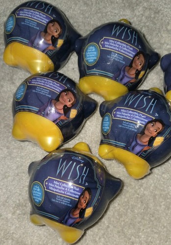 6x Disney WISH Mystery Star Capsule Mini Collectible Plush NEW Sealed ...