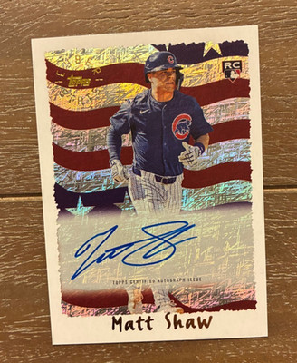 2025 Topps Archives Matt Shaw Rookie 1995 Cyberstats Autograph | eBay