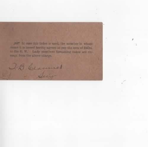 cycling ephemera 1899 Eaglewood Wheelman's Anniversary card/ticket | eBay
