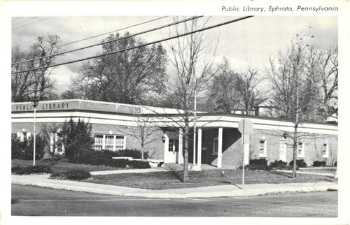 Façade of Public Library, Ephrata, Pennsylvania Postcard | eBay