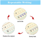 4 PC Reusable Grooved Writing Books for Kids, Magic Copy Books,Reusable ...