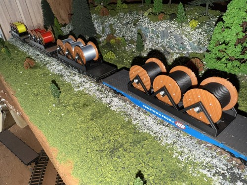 4pk- 1:87 HO Scale Multicolor Wire Spool Load/Decor | eBay